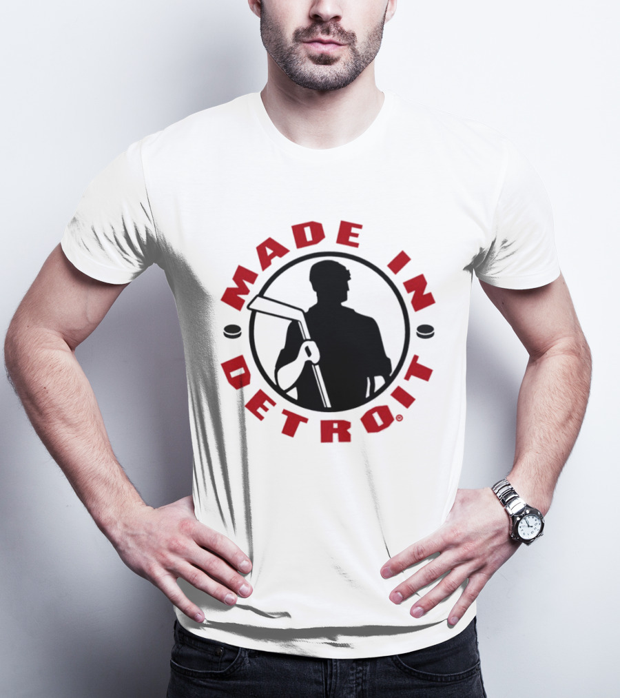 Made In Detroit Red Wings Hockey T-Shirt