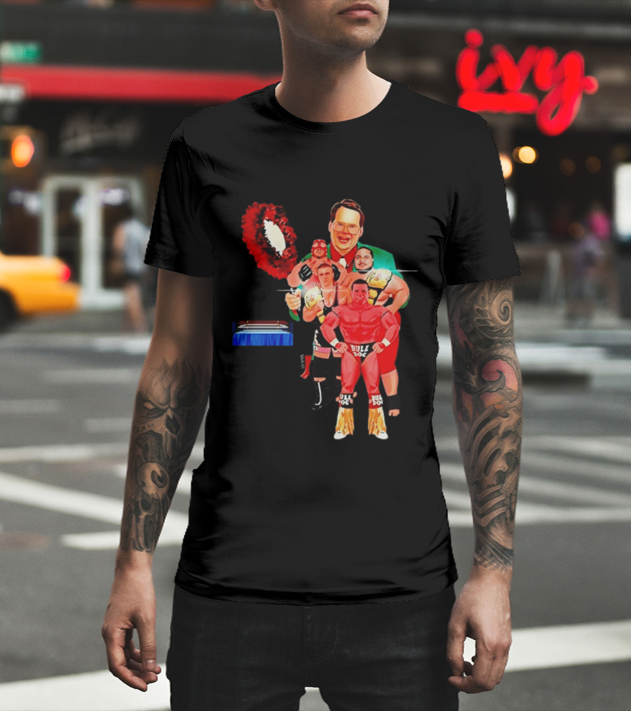 Camp Cornette 90s Wrestling Roster Vintage Collectible T-Shirt