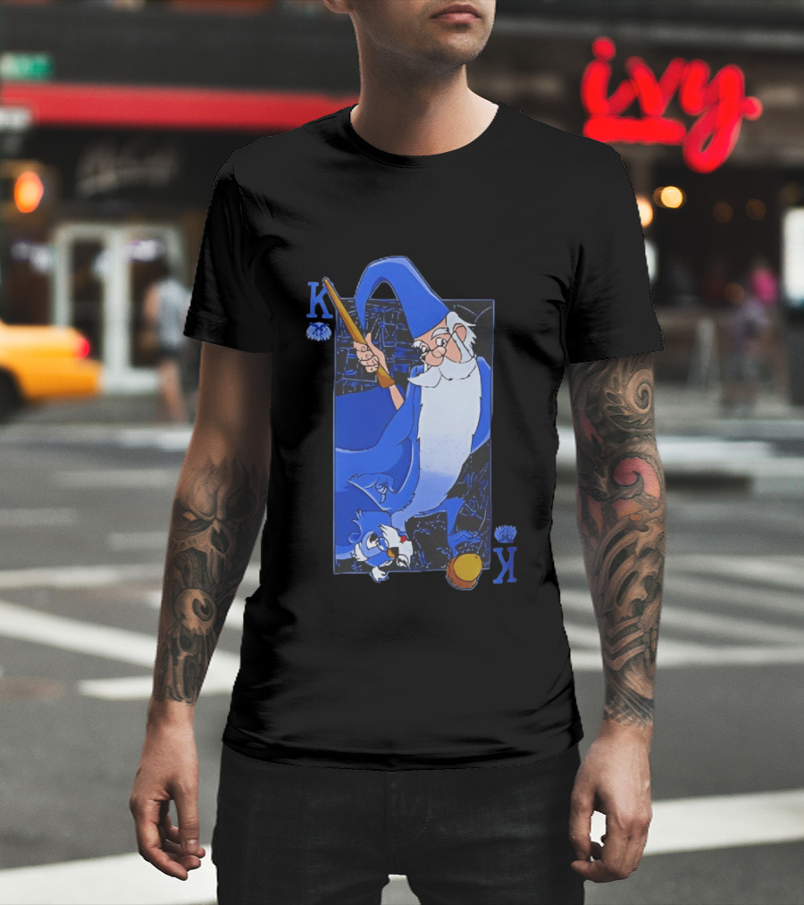 Merlin The Sword In The Stone Higitus Figitus King Card T-Shirt