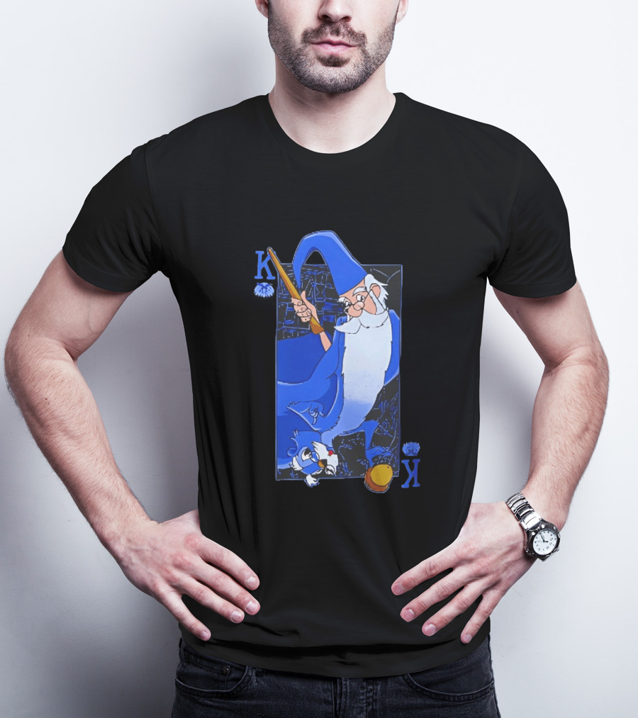 Merlin The Sword In The Stone Higitus Figitus King Card T-Shirt