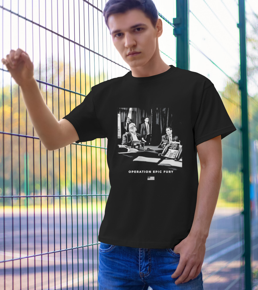 Operation Epic Fury MaraLago Florida War Room Strategy Session T-Shirt