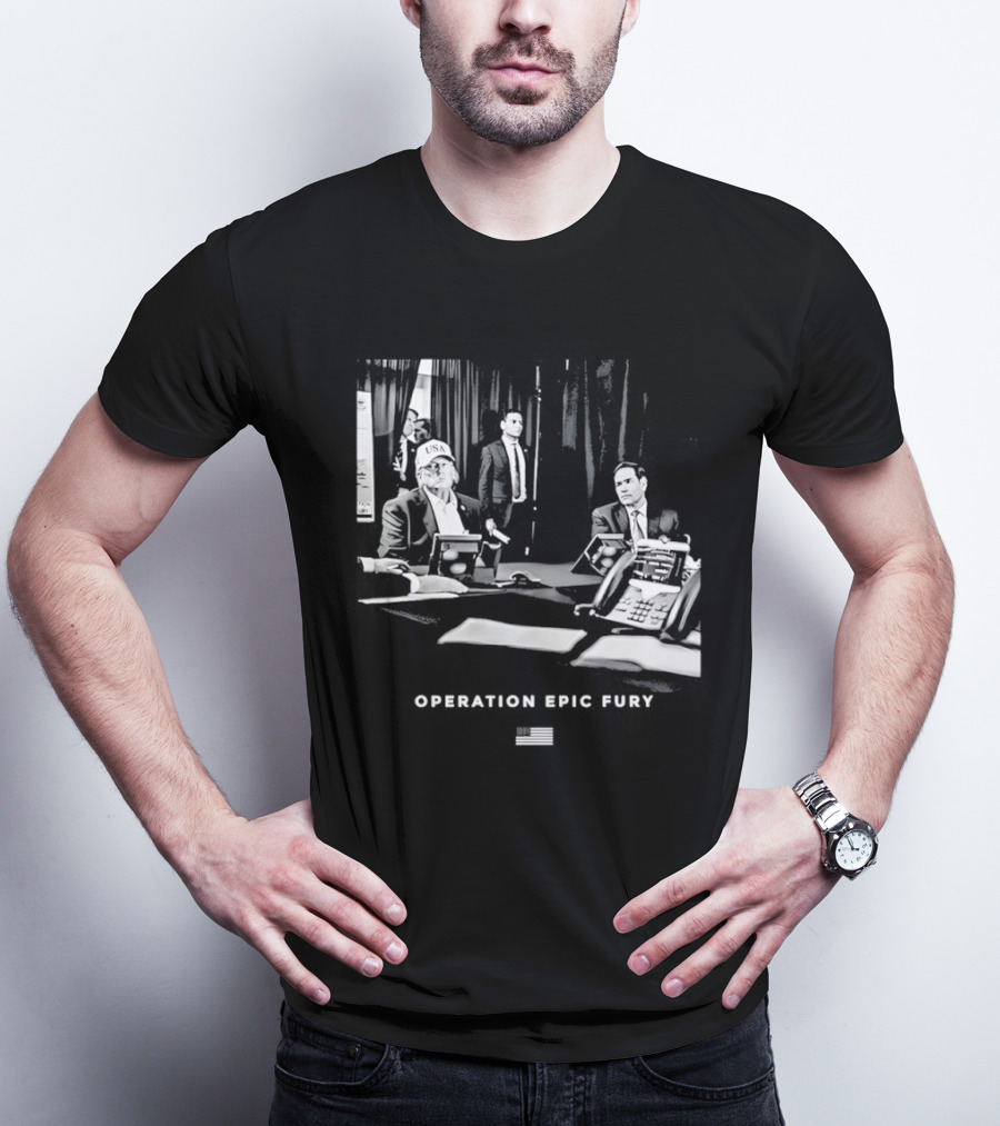 Operation Epic Fury MaraLago Florida War Room Strategy Session T-Shirt