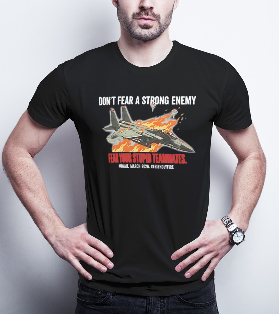 F 15e Strike Eagle Don't Fear A Strong Enemy Fear Your Stupid Teammates 2026 T-Shirt
