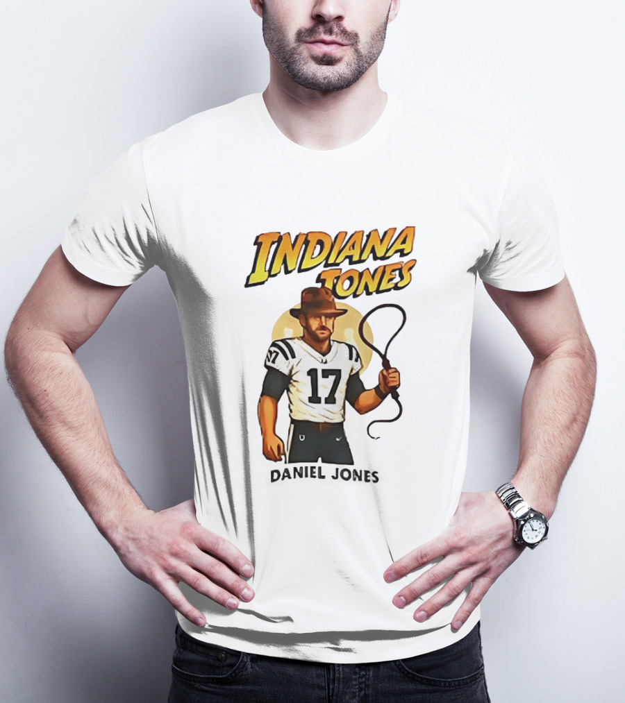 Daniel Jones Indiana Tones 17 Football Adventure T-Shirt