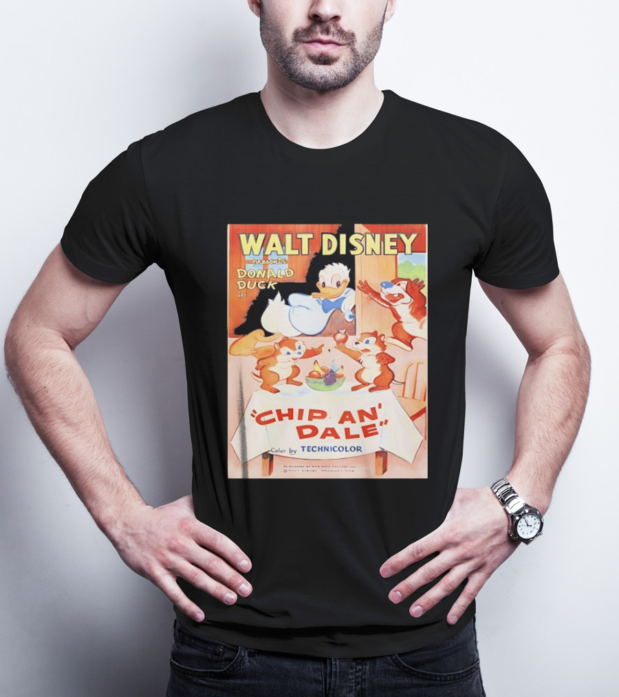 Walt Disney Presents Donald Duck In Chip An Dale Color By Technicolor T-Shirt