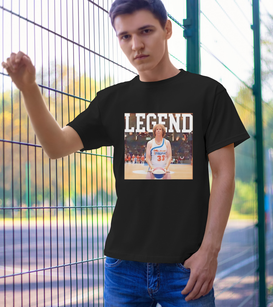 Legend Jackie Moon Flint Tropics 33 Basketball Semi Pro Movie T-Shirt