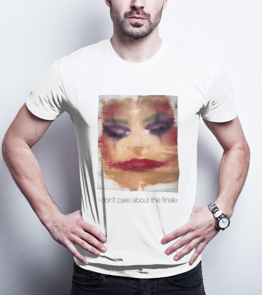 Joker I Don't Care About The Finale Abstract Face T-Shirt