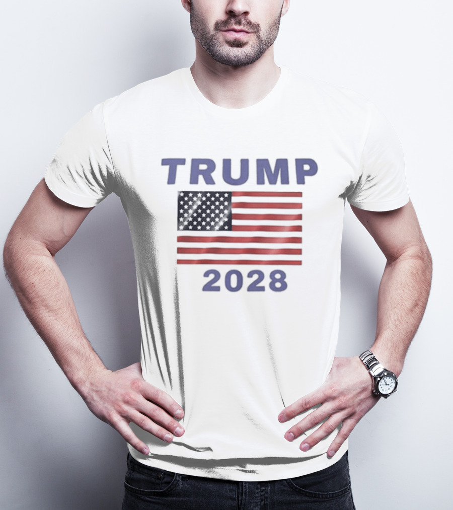 Lorena Hale Zimmerman Trump 2028 American Flag T-Shirt