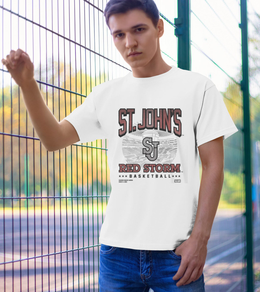 St John's Red Storm Basketball Madison Square Garden March 3 2026 Exclusive Event T-Shirt