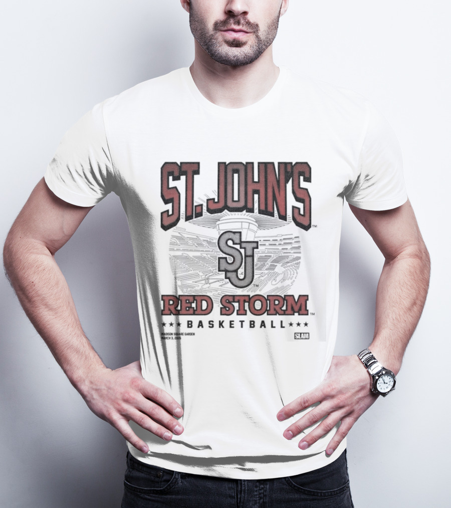 St John's Red Storm Basketball Madison Square Garden March 3 2026 Exclusive Event T-Shirt