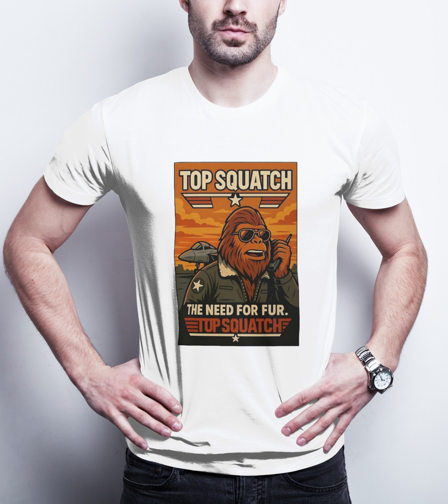 Top Squatch The Need For Fur Top Squatch Aviation T-Shirt