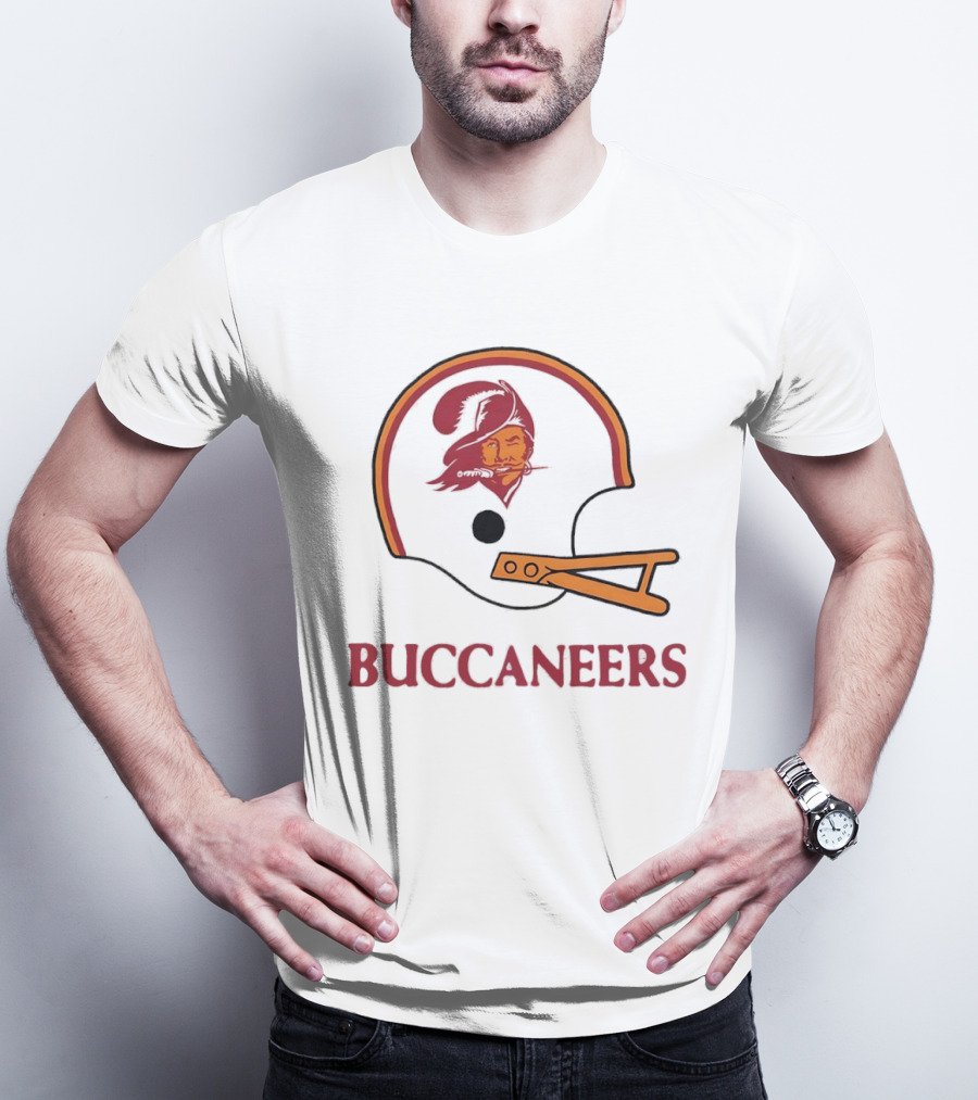Tampa Bay Buccaneers Helmet Retro Style Buccaneer T-Shirt