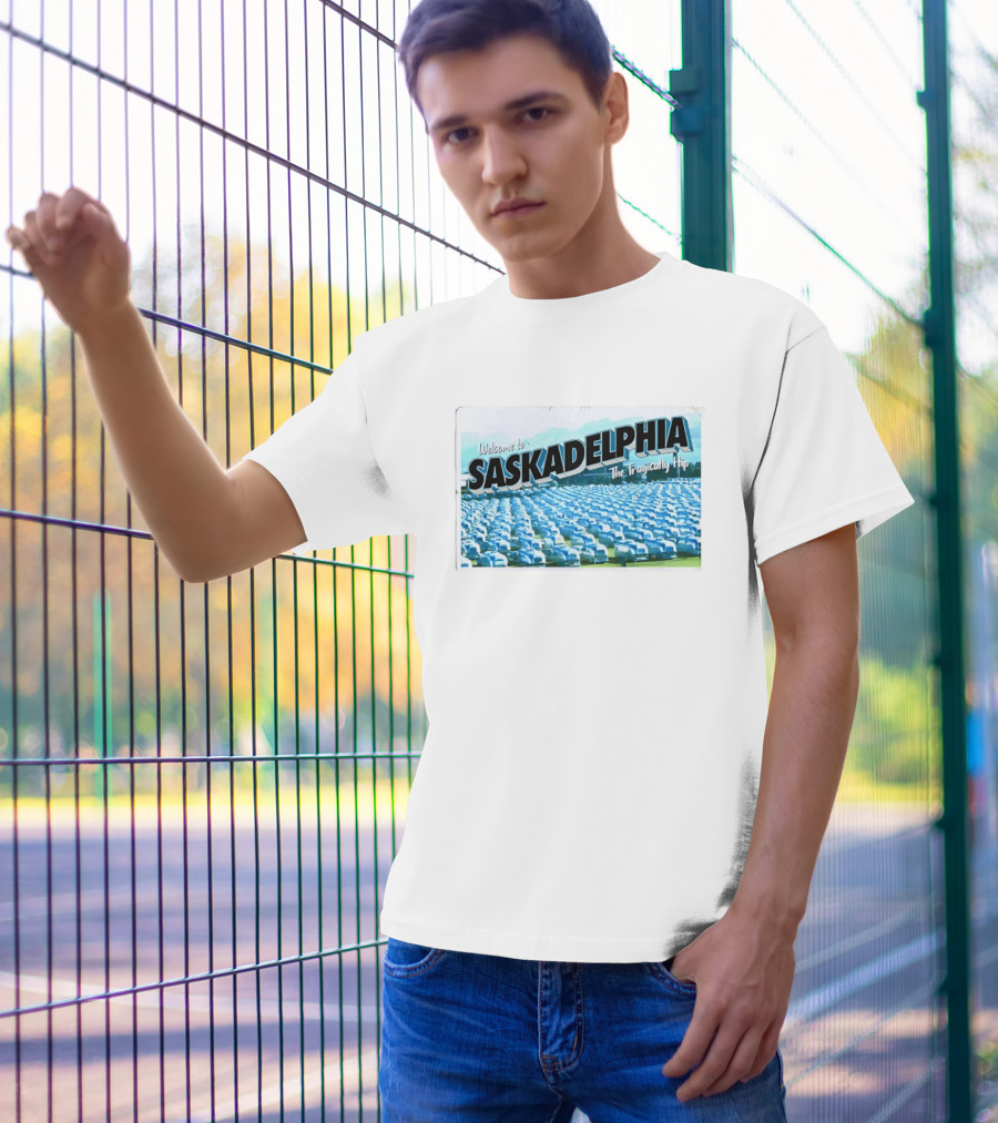 Welcome To Saskadelphia The Tragically Hip Iconic Music Tour T-Shirt