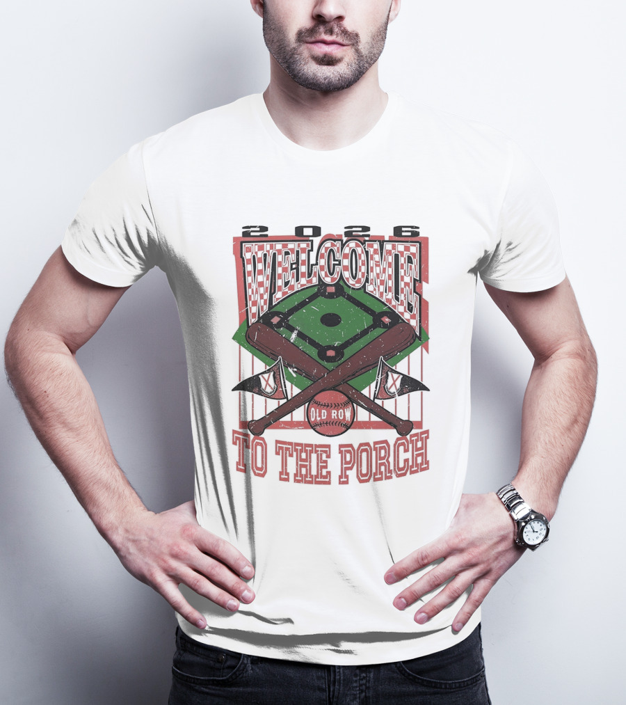 Welcome To The Porch Tennessee Volunteer Baseball 2026 Stadium Experience T-Shirt