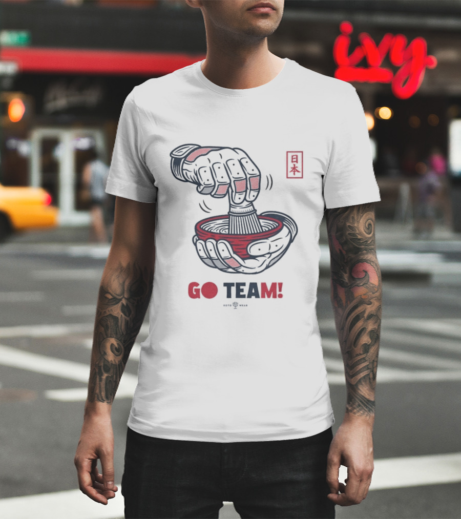 Japan Tea Ceremony Go Team Celebratory Spirit T-Shirt