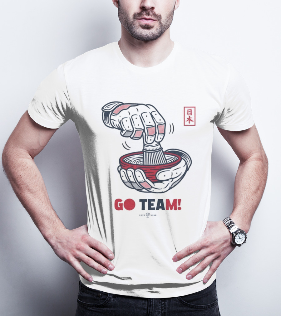 Japan Tea Ceremony Go Team Celebratory Spirit T-Shirt