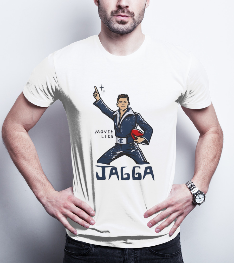 Jagga Moves Like Elvis Presley Carlton Football T-Shirt