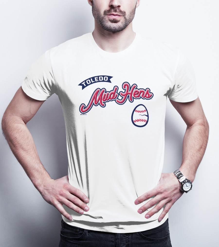 Toledo Mud Hens Baseball Egg Shape Team T-Shirt