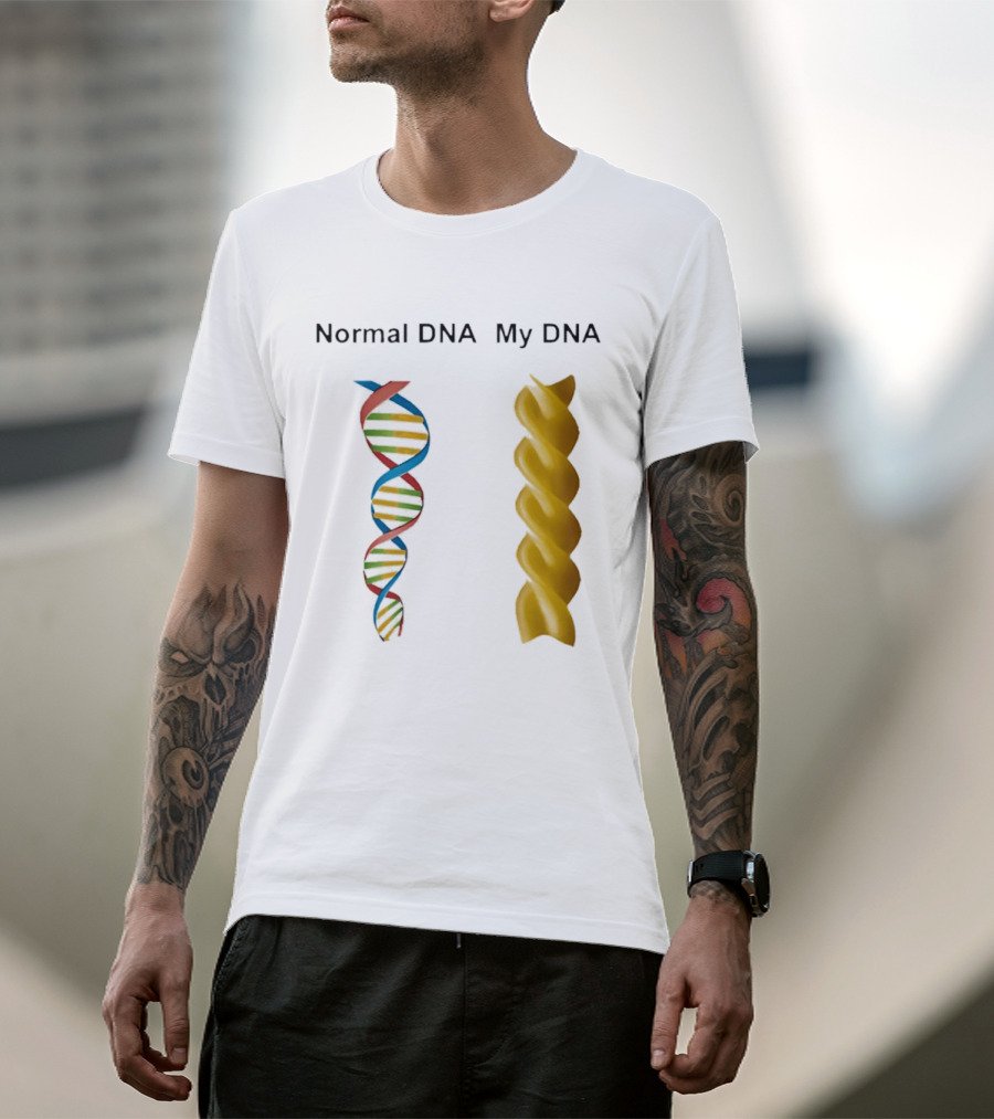 Normal DNA My DNA Fusilli Pasta Twist Humor T-Shirt