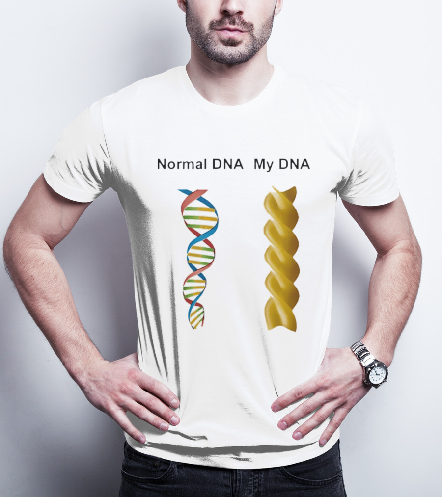 Normal DNA My DNA Fusilli Pasta Twist Humor T-Shirt