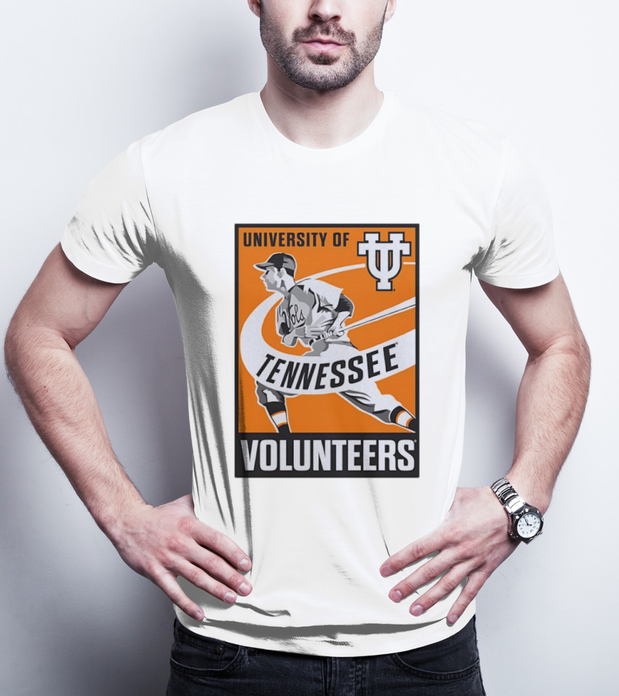 University Of Tennessee Volunteers Baseball Batter Icon UT T-Shirt