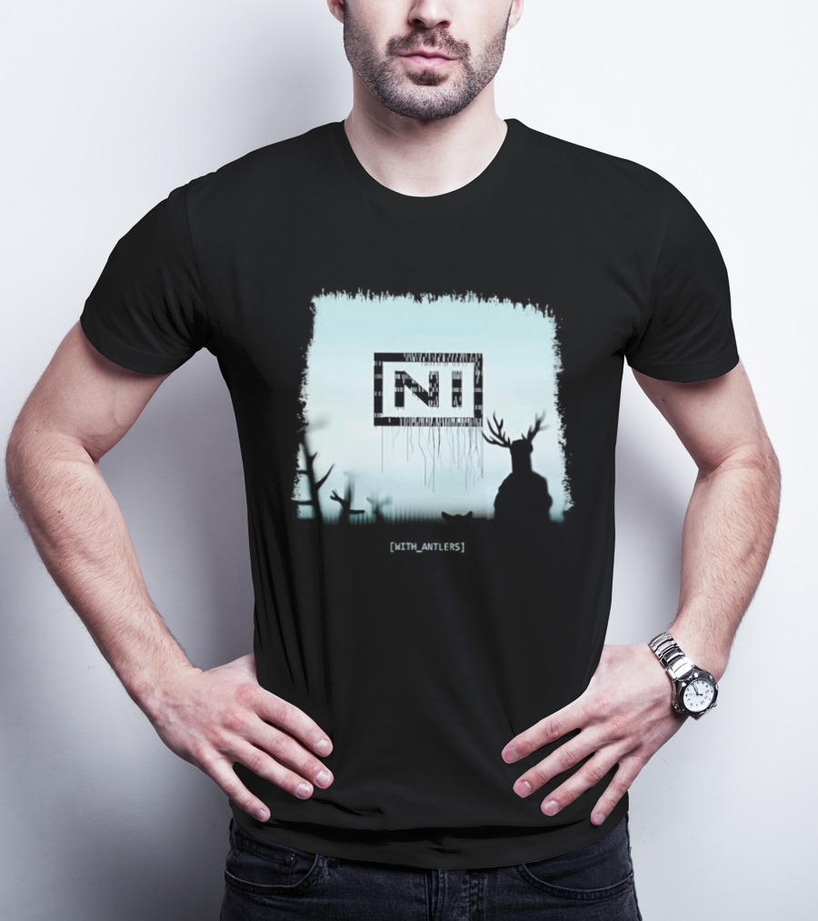 Nine Inch Nails NIN Deer Shadow With Antlers T-Shirt