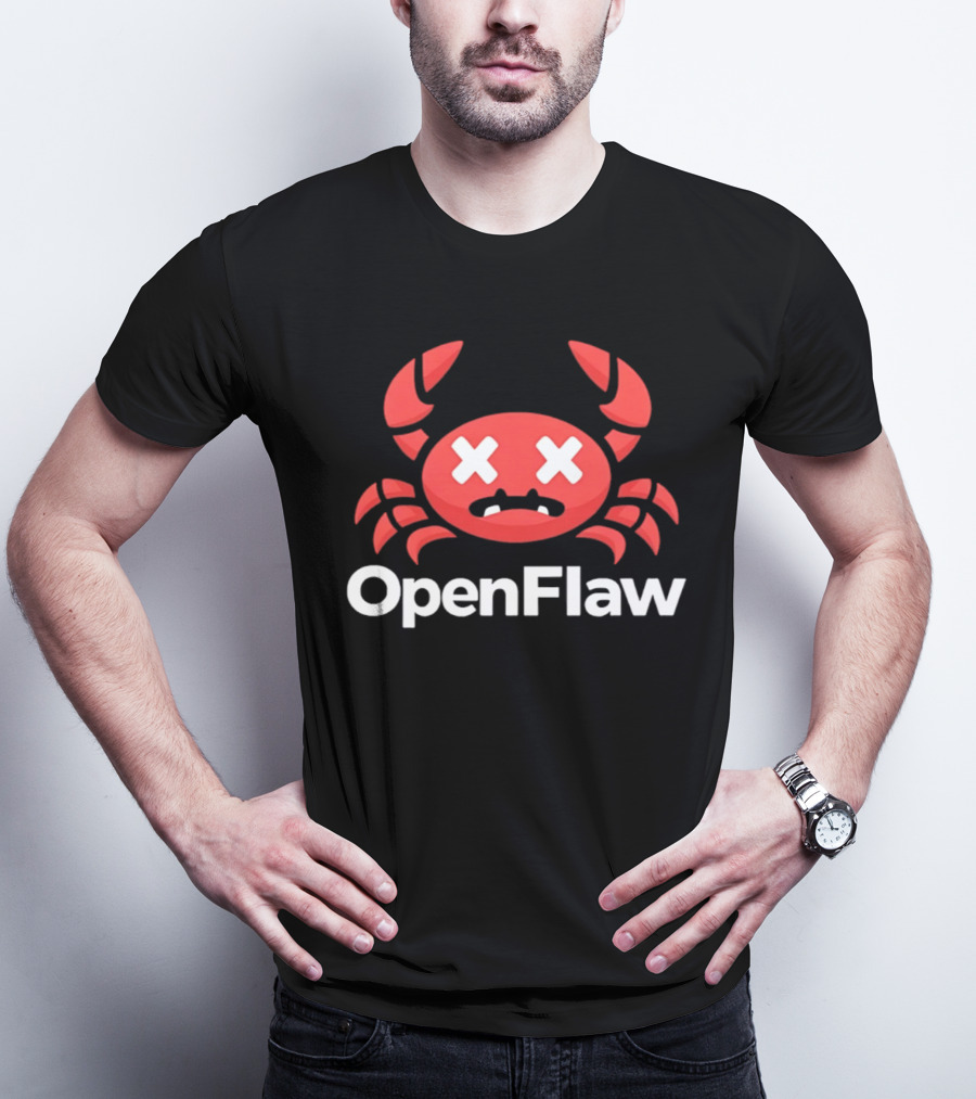 OpenFlaw Crab Icon With Cartoon Style And Fun Expression T-Shirt