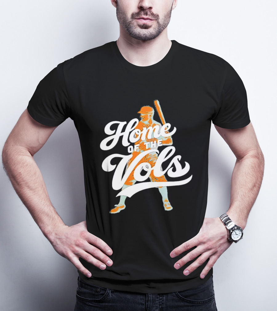Home Of The Vols Baseball Player T-Shirt