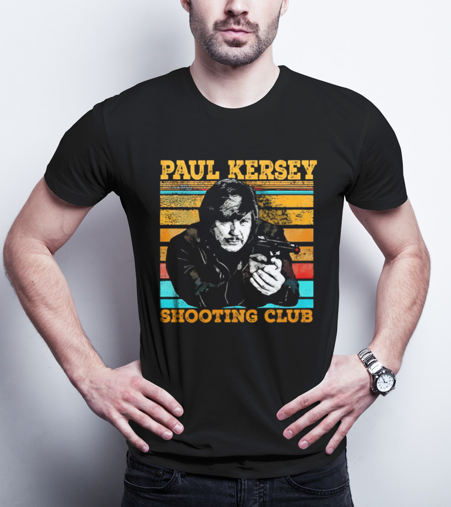Paul Kersey Shooting Club Retro Style Gunman T-Shirt