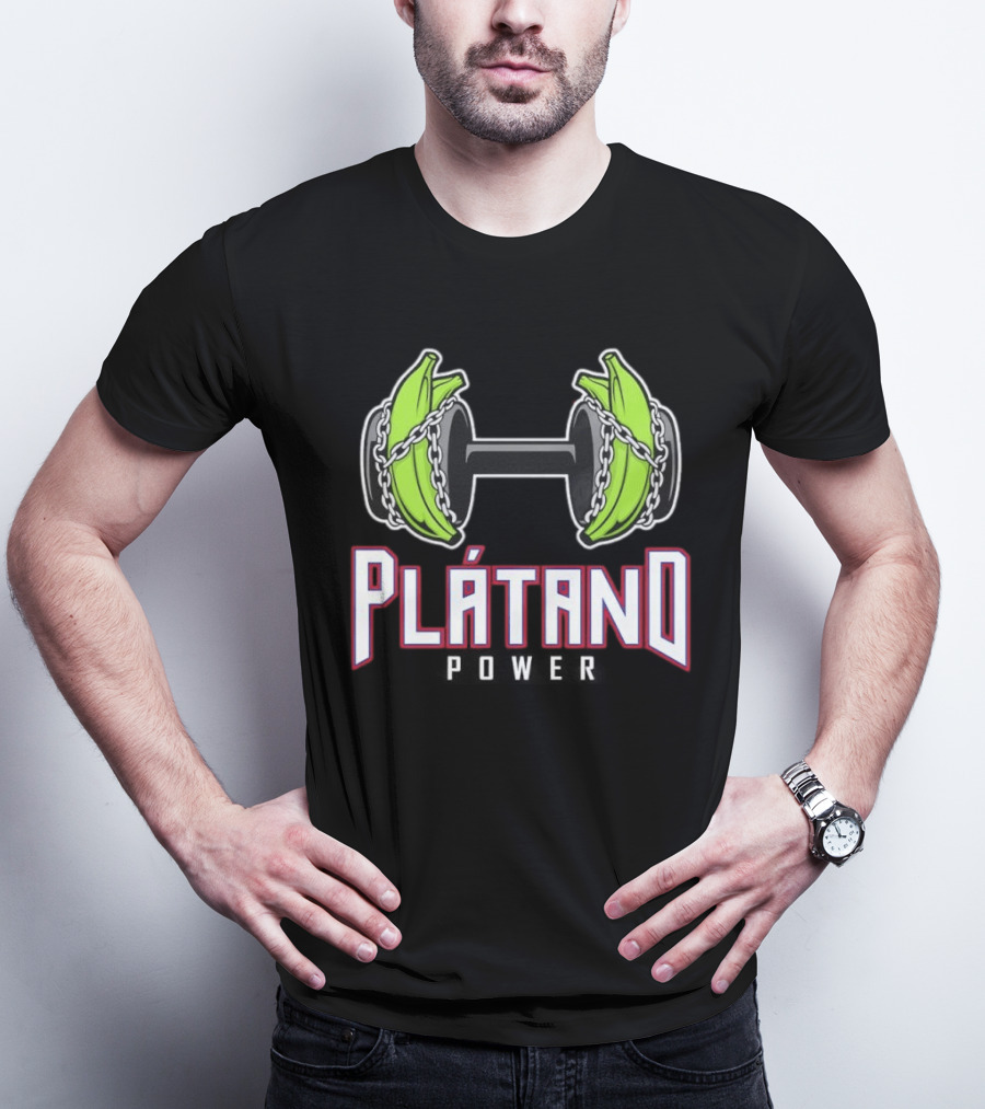 Plátano Dumbbell Power Fitness Strengthener T-Shirt
