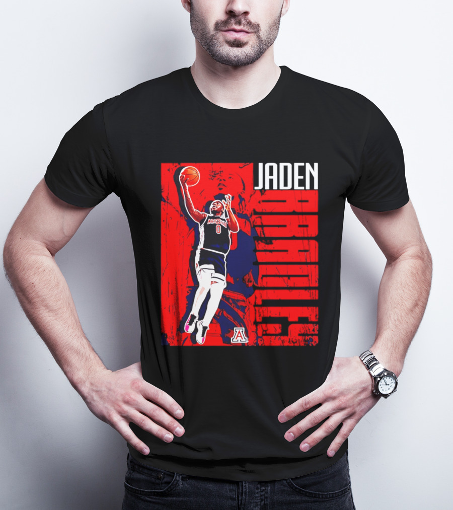 Jaden Bradley Arizona Wildcats NCAA Basketball Player Collage T-Shirt