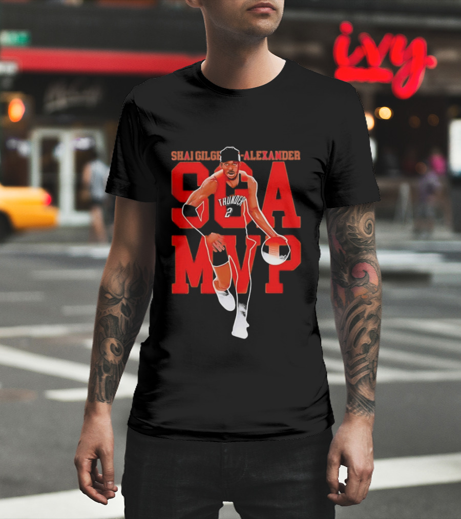Shai Gilgeous Alexander SGA MVP Oklahoma City Thunder T-Shirt