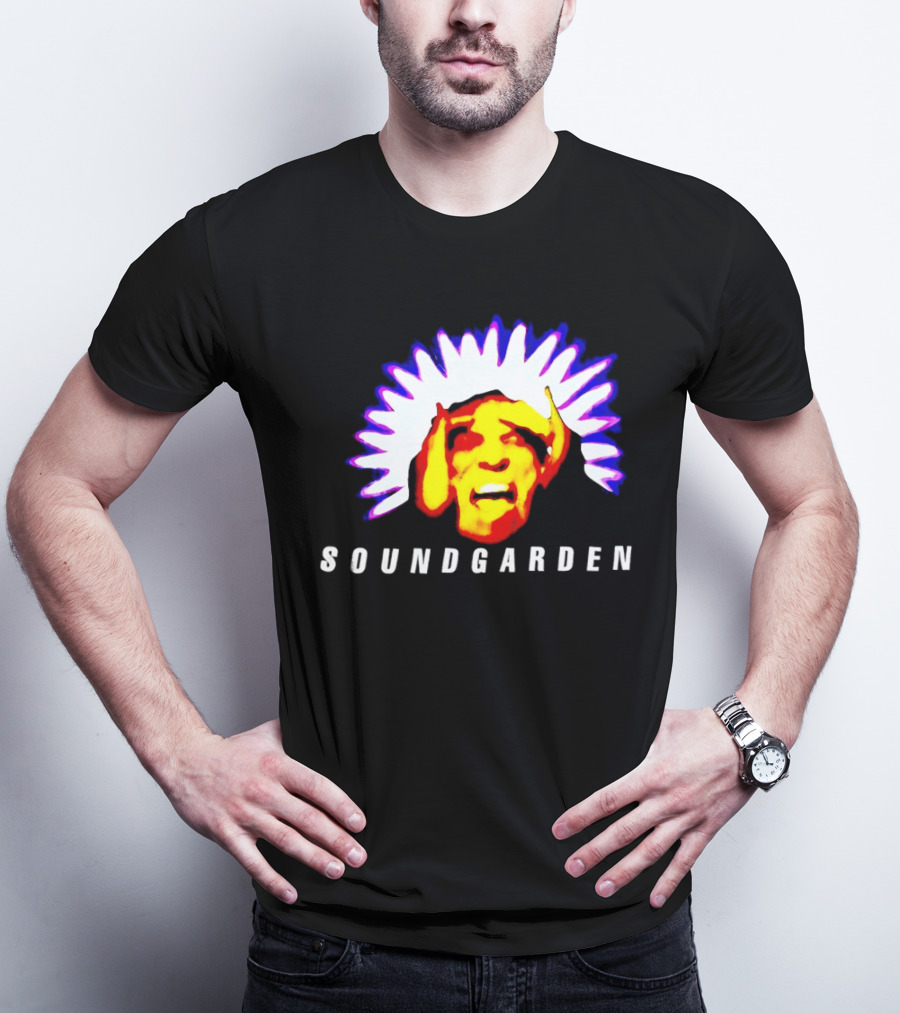 Soundgarden Black Hole Sun Surreal Face Psychedelic T-Shirt