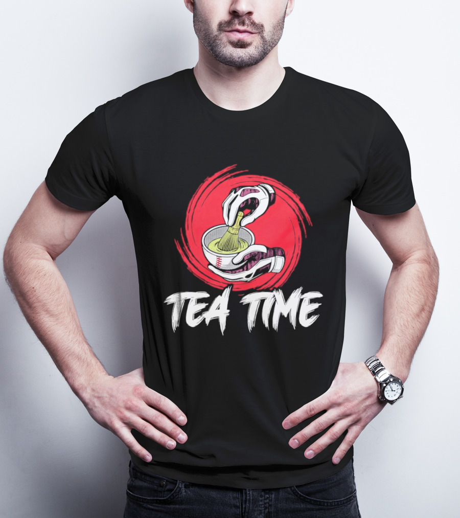 Tea Time Baseball Pouring Sports Fusion T-Shirt