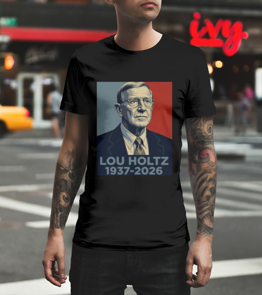 Lou Holtz 1937 2026 Memorial T-Shirt