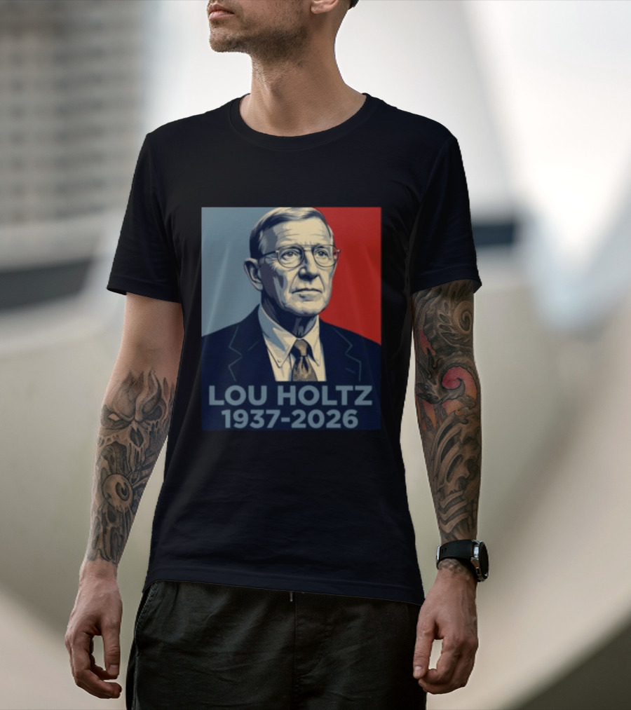Lou Holtz 1937 2026 Memorial T-Shirt