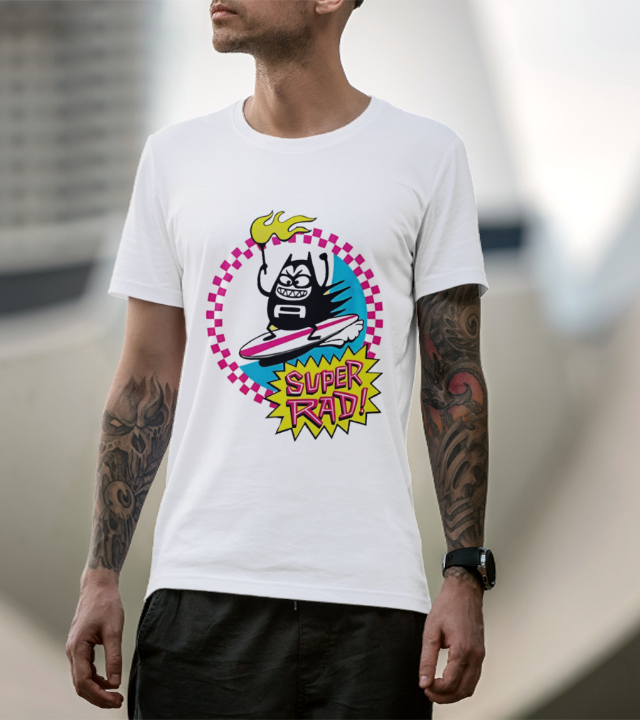 Aquabats Surfing Super Rad Flame Animated T-Shirt