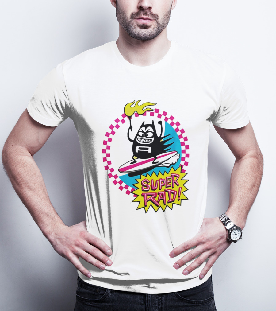 Aquabats Surfing Super Rad Flame Animated T-Shirt
