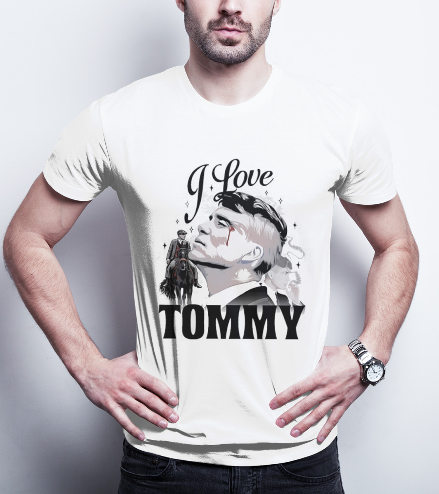 I Love Tommy Shelby In Peaky Blinders Movie Horse And Man Image T-Shirt