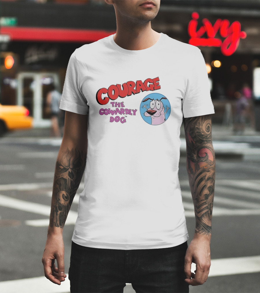 Courage The Cowardly Dog Cartoon Classic Animation T-Shirt