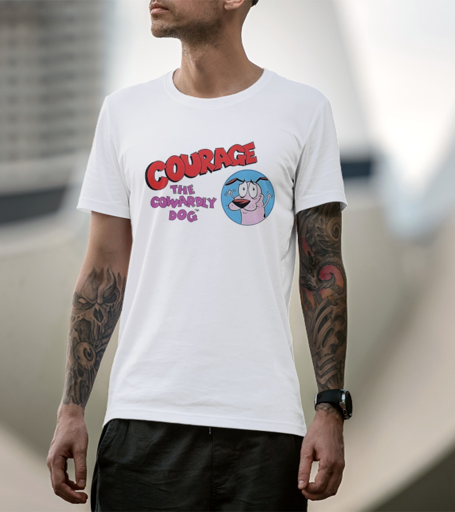 Courage The Cowardly Dog Cartoon Classic Animation T-Shirt