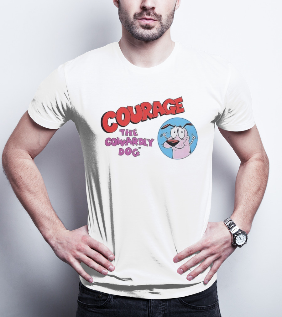 Courage The Cowardly Dog Cartoon Classic Animation T-Shirt