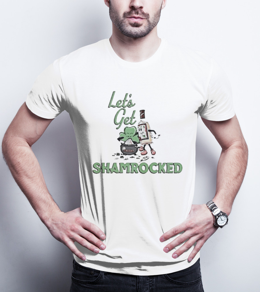 Jeppsons Malort Let's Get Shamrocked St Patrick's Day Party Fun T-Shirt