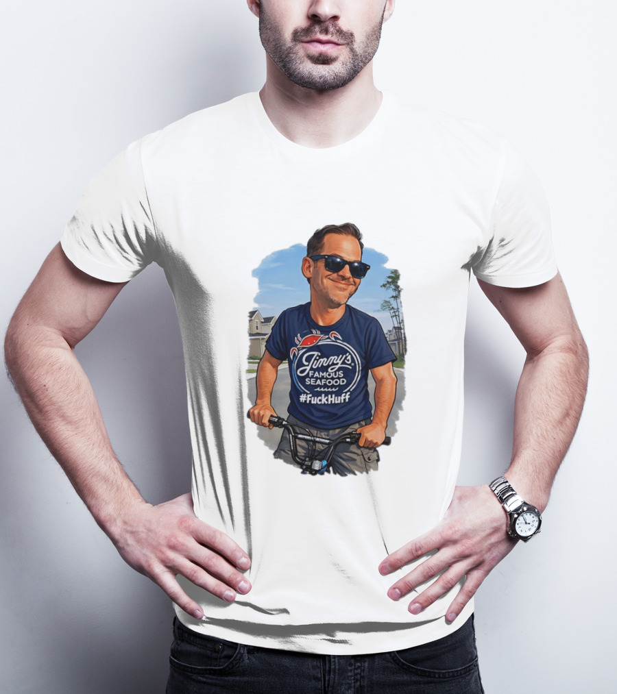 Jinny's Famous Seafood #FckHuff Bold Catchy Phrase T-Shirt