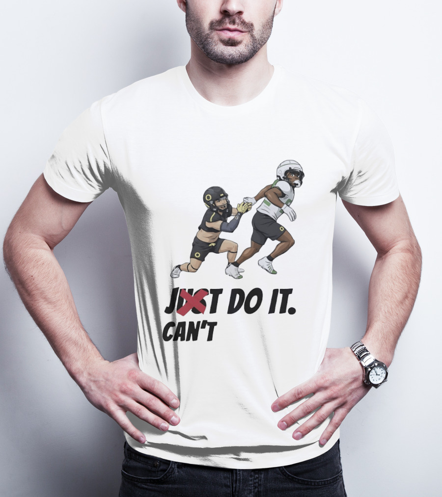 Just Can't Do It Football Players Chase In Action T-Shirt