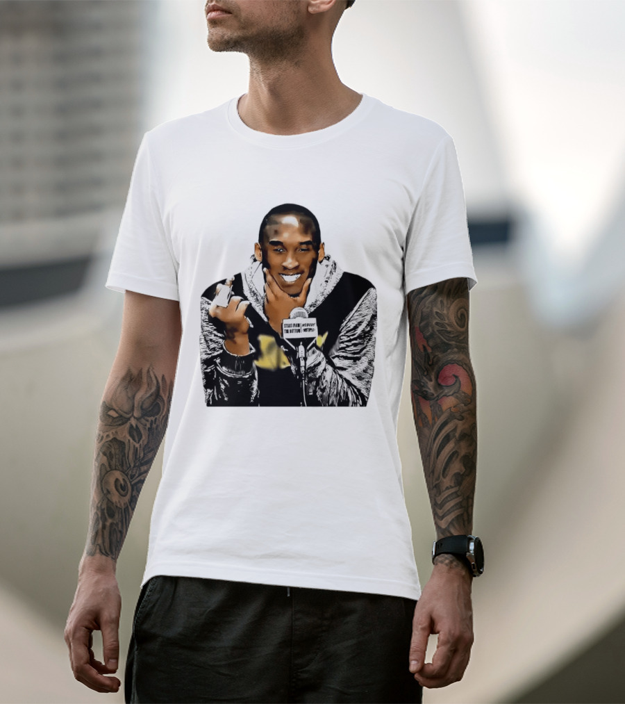 Kobe Bryant Iconic Middle Finger Moment At Press Conference T-Shirt