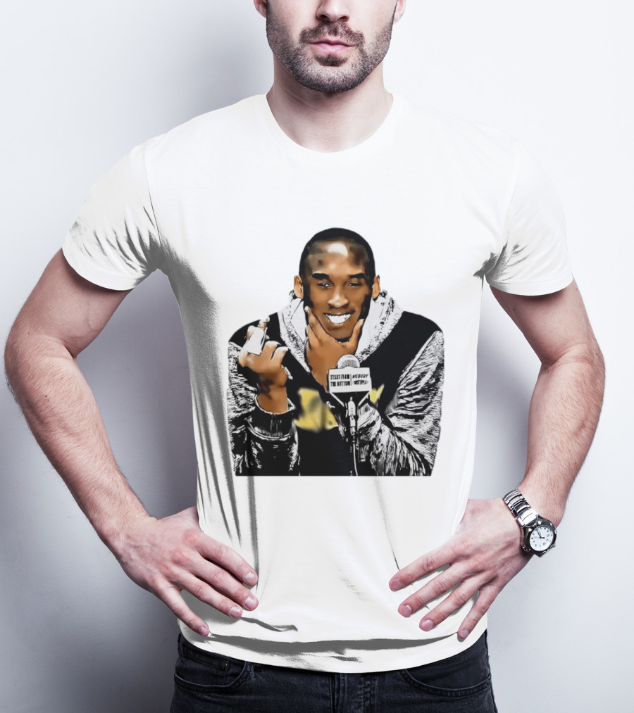 Kobe Bryant Iconic Middle Finger Moment At Press Conference T-Shirt