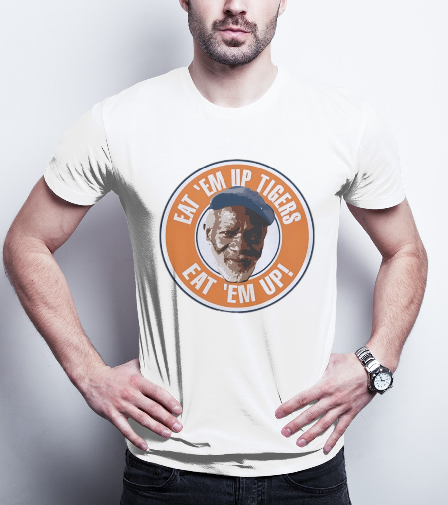 Eat 'Em Up Tigers Eat 'Em Up Vintage Style Motivational T-Shirt