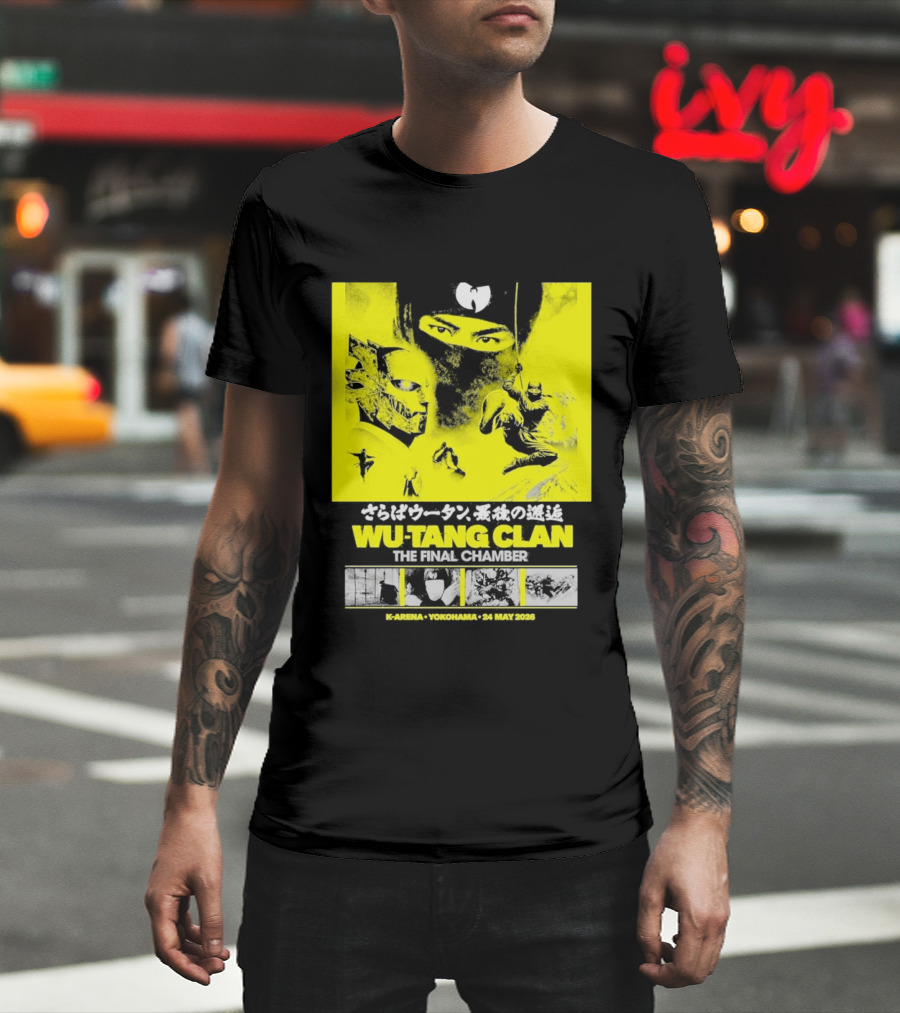 Wu Tang Clan Final Chamber Tour Yokohama Japan 2026 T-Shirt