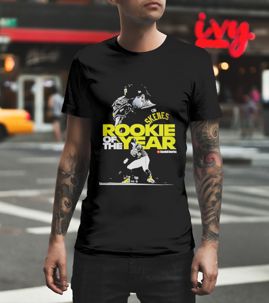 Paul Skenes Pittsburgh Pirates Rookie Of The Year T-Shirt